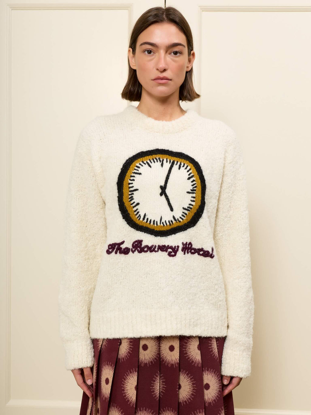 Bowery Clock Sweater – Lingua Franca NYC