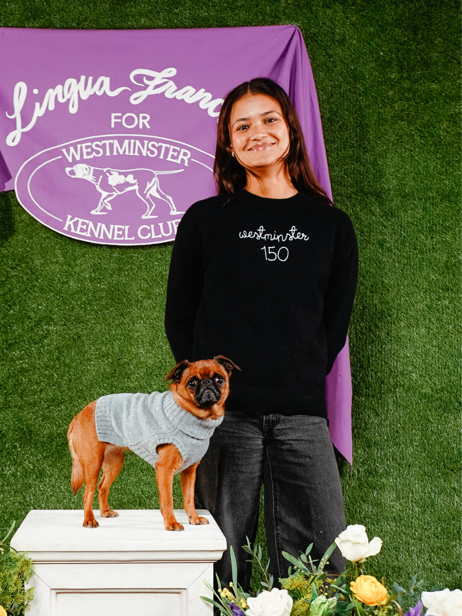 Machine Embroidered "westminster 150" Maxine Sweater, 100% Organic ...