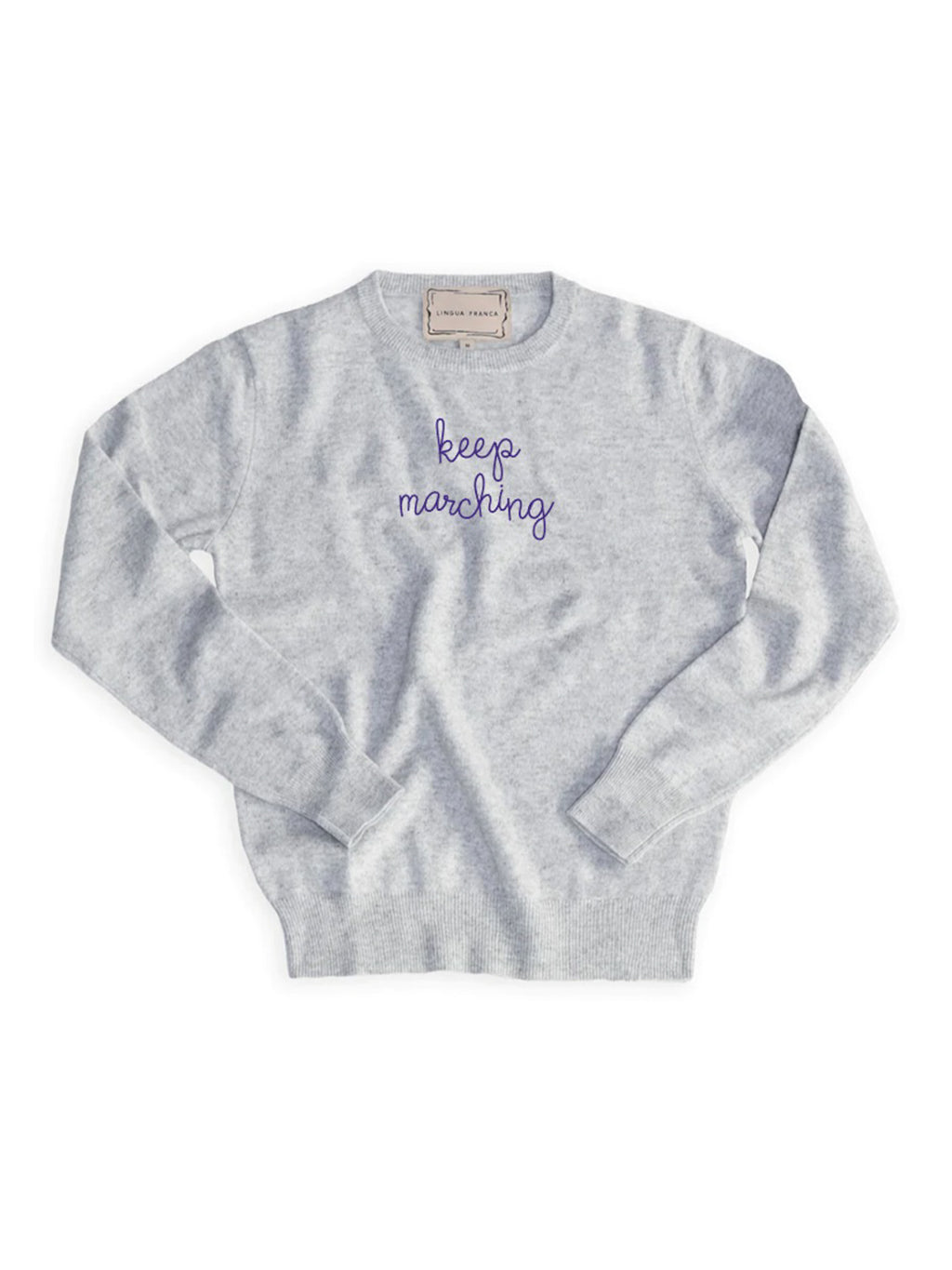 "keep marching" Crewneck – Lingua Franca NYC