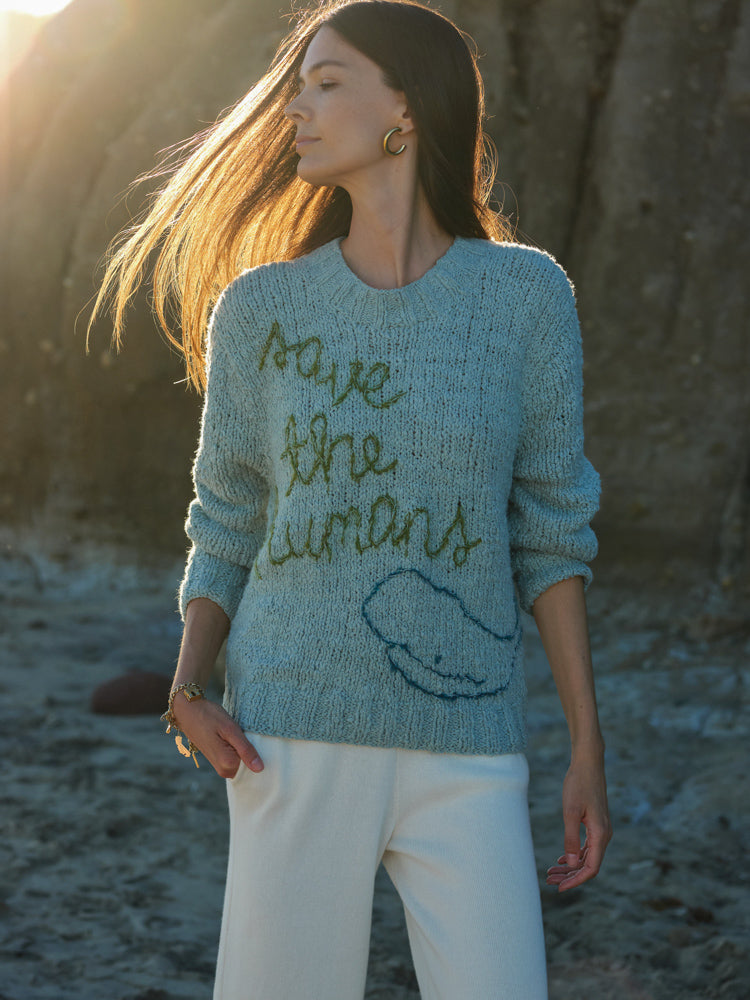 Save The Humans Pullover – Lingua Franca NYC